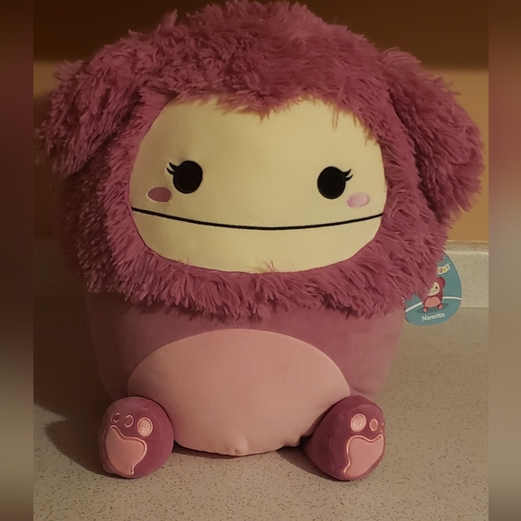 Squishmallows | Toys | Nwt Squishmallows Nanette The Raspberry Bigfoot ...